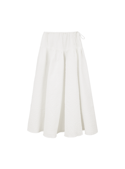 Field Gathered Skirt (Alabaster) – The Paper Bunny Philippines